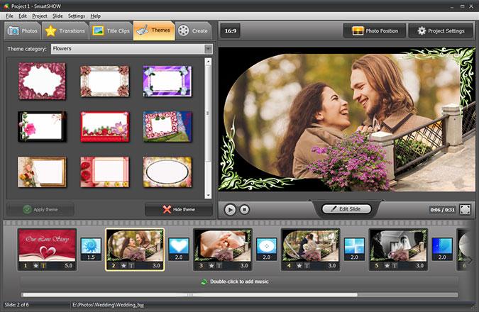 How to create a romantic love story slideshow for Valentine's Day