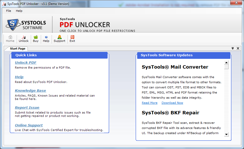 SysTools PDF Unlocker review – Removes passwords from PDF files