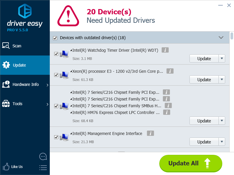 Scan and Update Drivers in Seconds with DriverEasy