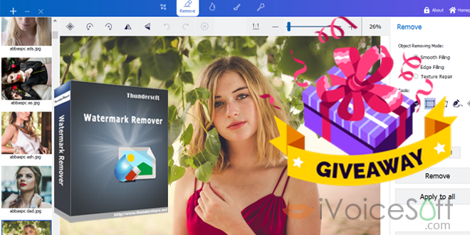 Giveaway: ThunderSoft Watermark Remover - iVoicesoft.com